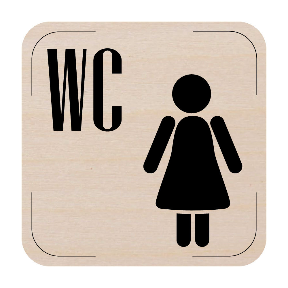 Popis místnosti - cedulka na dveře - WC ženy, dřevěná tabulka, 80 x 80 ... Popis místnosti - cedulka na dveře - WC ženy, dřevěná tabulka, 80 x 80 ...